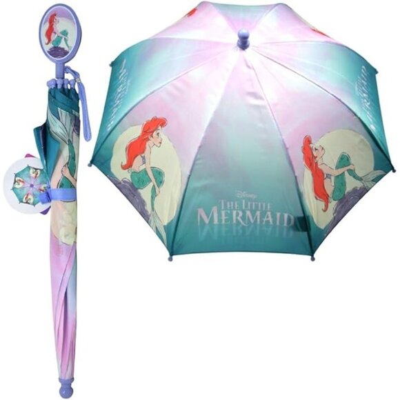 Disney | Accessories | Disney The Little Mermaid Umbrella For Kids With ...